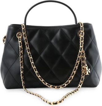 Tory Burch Petit sac port&eacute; &eacute;paule convertible Kira &agrave; matelassage losanges - Femme - Sacs - Noir - Taille: ONE Size