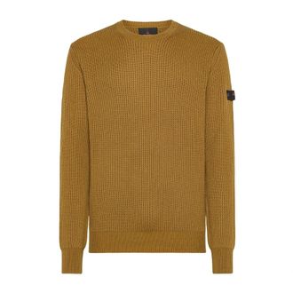Peuterey Homme, Pulls, Jaune, Taille: XS Ochre Crew Neck Sweater