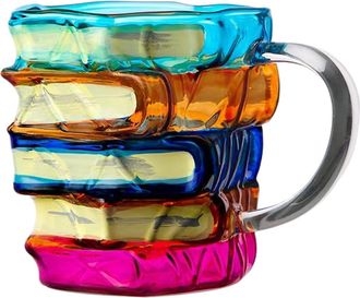 Generico &Auml;sthetische Kaffeetasse, 350 ml, Schreibtischdekoration aus in Buchform, lustige Kaffeetasse, f&uuml;r Zuhause, Party, Picknick, Camping, Wandern, Bier, Wh