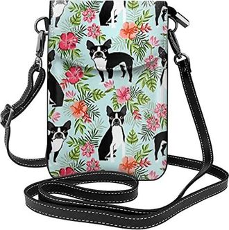 IUBBKI Sac à main pour téléphone portable pour chien - Petit portefeuille en cuir à bandoulière pour femmes Sac à bandoulière pour carte de transport Cosméti