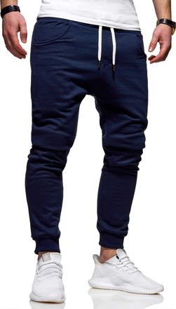 Behype. Herren Lange Trainingshose Jogging-Hose Sport-Hose Basic 60-0341 (3XL, Navy)