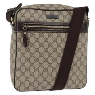 Gucci Sac bandouli&egrave;re en toile Pre-owned - Femme - Pre-owned - Beige - Taille: ONE Size