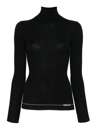 Moncler Pull Col Rond - Noir