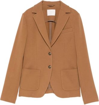 Circolo 1901 blazer boutonné à poches plaquées - Marron