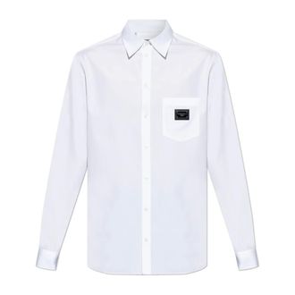 Dolce & Gabbana Homme, Chemises, Blanc, Taille: XL Chemise avec poche