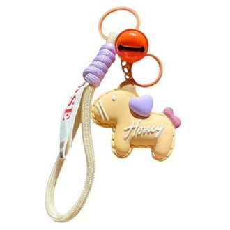 Generic Porte-cl&eacute;s chinois portable de lann&eacute;e du cheval, mignon porte-cl&eacute;s chinois portable, breloque de sac de cheval | pour voitures, sacs, tables &agrave; manger,