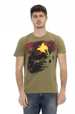 Trussardi Vogel Grafik T-Shirt Kurzarm Rundhalsausschnitt