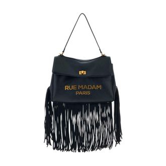 Rue Madam Femme, Sacs, Noir, Taille: ONE Size Grand sac &agrave; bandouli&egrave;re