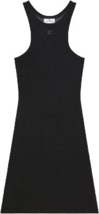 Courr&egrave;ges Femme, Robes, Noir, Taille: 40 FR Scuba Mesh Mini Dress