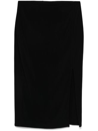 Jade Cropper jupe mi-longue à design drapé - Noir