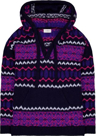 Laneus Pullover mit Fair-Isle-Muster - Blau