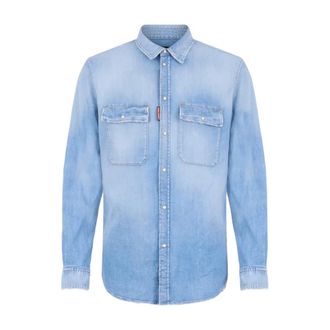 Dsquared2 Homme, Chemises, Bleu, Taille: XL Denim Shirt