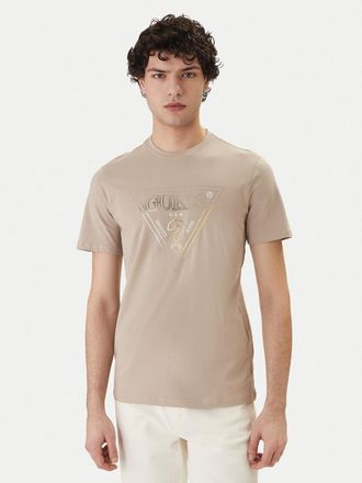 Guess T-Shirt M6GI11 K2992 Beige Slim Fit