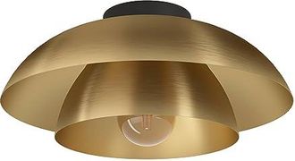 Eglo Deckenlampe Cenciara, elegante Deckenleuchte, Wohnzimmerlampe aus Metall in Messing, Aufbaulampe für Wohnzimmer und Schlafzimmer, Lampe mit E27 Fassun