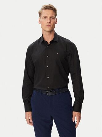Tommy Hilfiger Hemd MW0MW45307 Schwarz Regular Fit