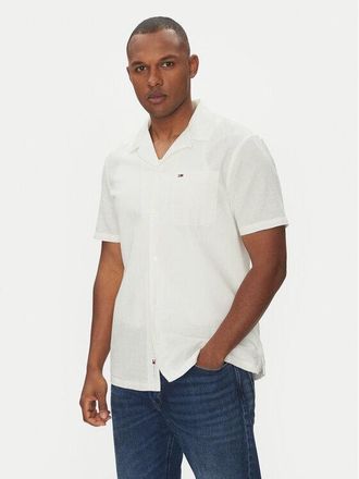 Tommy Jeans Hemd DM0DM20895 Écru Regular Fit