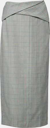 Victoria Beckham Midirock aus Schurwolle