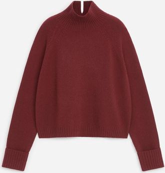 Arket Wollpullover Mit Rollkragen -Rot