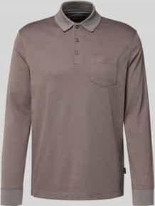 Bugatti Poloshirt mit Label-Stitching