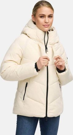 Marikoo Winterjacke Kwamee Schr&auml;g gesteppte Winterjacke mit fester Kapuze