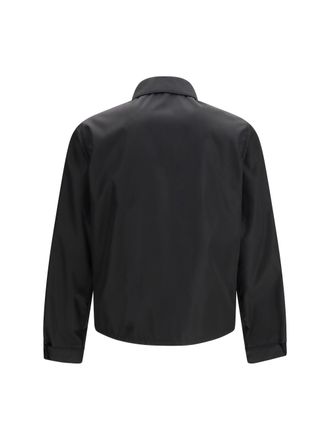 Prada Mens Re-Nylon Jacket Nero Recycled Polyamide