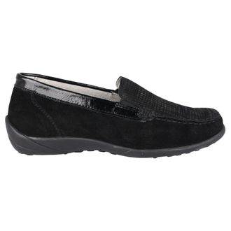 Waldl&auml;ufer Femme, Chaussures, Noir, Taille: 38 1/2 EU Mocassin Large Classique - Noir