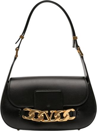Valentino Sac bandouli&egrave;re Pre-owned &agrave; d&eacute;tails cha&icirc;ne - Femme - Pre-owned - Noir - Taille: ONE Size