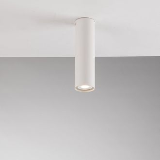 Luce-Ambiente-Design Fluke Cylindrical Ceiling Light in White Metal 20cm