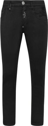 Philipp Plein Homme, Jeans, Noir, Taille: W31 Denim Pantalons Skinny Fit Skull