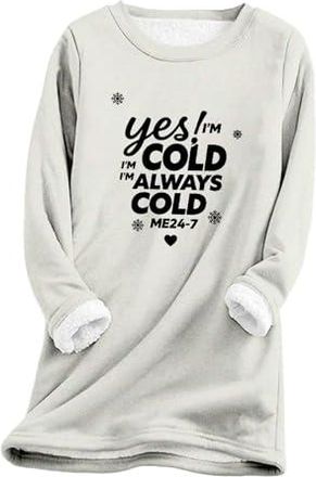 Generic sous Pull Femme Haut Thermique Femme sous Pull Thermique Femme Doux Glamour D&eacute;bardeur Thermique &Eacute;pais Col Rond en Polyester Top Chaud Et Tendance pour