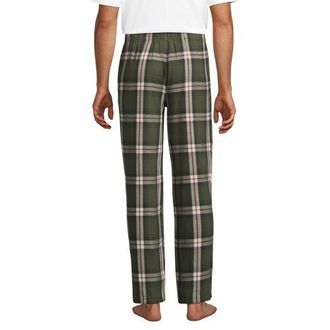 Lands End Flanell-Pyjamahose, Herren, Gr&ouml;&szlig;e:56-58 regular, Gr&uuml;n, Baumwolle, by Lands End