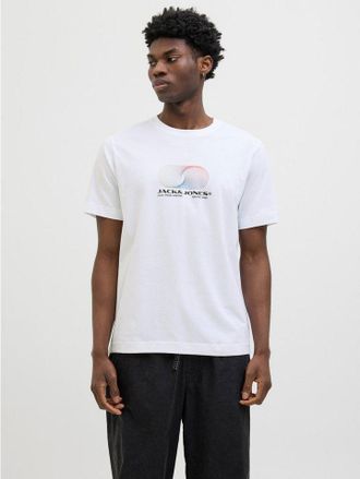 Jack & Jones Print-Shirt JCOCALMA TEE SS CREW NECK FST mit Frontprint