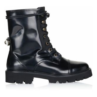 Dolce & Gabbana Ct0351 B7152 Schn&uuml;rstiefel - - Shoes - Damen - Schwarzk - 39 EU