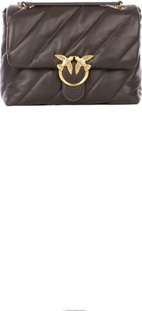 Pinko Pinko, Femme, Sacs, Noir, Taille: ONE Size Love Puff Shoulder Bag