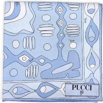 Pucci Femme, Accessoires, Bleu, Taille: ONE Size Carr&eacute; en soie imprim&eacute; Angoli