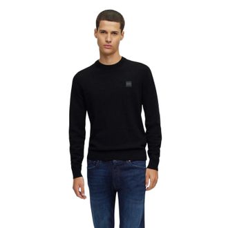 HUGO BOSS Kanovano Pullover f&uuml;r Herren, Rundhalsausschnitt (Schwarz)