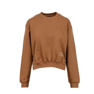 Philosophy di Lorenzo Serafini Besticktes Logo Rundhalsausschnitt Pullover - - Sweatshirts & Hoodies - Damen - Braun - S