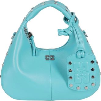 Ganni Femme, Sacs, Bleu, Taille: ONE Size Hobo Mini Studs