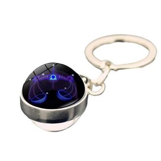 Generico Clé de constellation de clé, clé dhoroscope | Accessoires de portefeuille de constellation, accessoires de sac à dos phosphorescent pour femme, Livre,