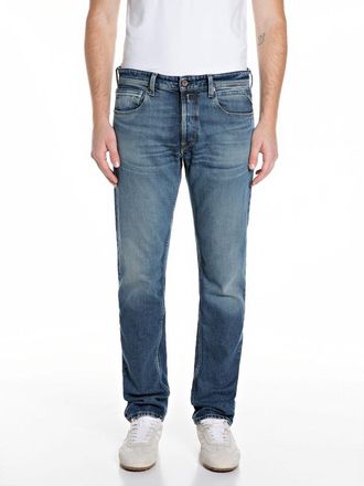 Replay Jeans Grover mit dezenter Waschung und Stretchanteil, Straight Fit in