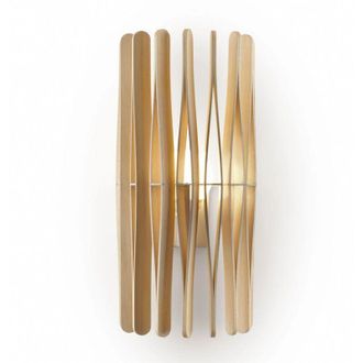 Fabbian Neuwertig] Fabbian Stick Holz-Wandleuchte Wandlampe Beleuchtung Innenraum Lampe Leuchte