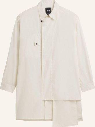 Yohji Yamamoto Y-3 Adaptive Baumwollhemd weiss