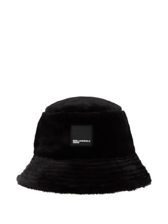 Karl Lagerfeld bob en fourrure artificielle - Noir