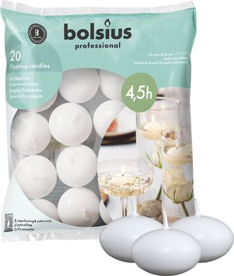 Bolsius Bolsius 8717847042156 Stumpenkerze, Wachs, weiß, 4.5 x 22 x 19 cm