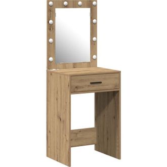 vidaXL Vidaxl - Schminktisch Eiche handwerklich 50 x 41 x 135 cm Holzwerkstoff