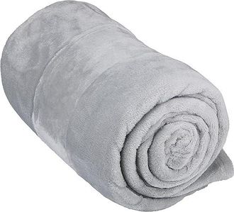 Arti Casa Fleecedecke 150 x 200 cm - Tagesdecke - Kuscheldecke - Sofa &Uuml;berwurfdecke - 1-Personen Sofadecke - Dekoration Wohnzimmer - Waschmaschinenfest - Grau -