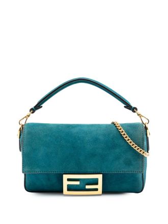 Fendi mini sac &agrave; bandouli&egrave;re Baguette (2010-2025) - Bleu