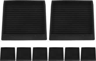 NUOBESTY Angoily 8 St&uuml;ck Gummi-M&ouml;belrollenkappen: Quadratische, rutschfeste Gummi-M&ouml;belpolster - 8,4 cm gro&szlig;e Tischfu&szlig;- und Stuhlbeinkappen sch&uuml;tzen Hartholzb&ouml;