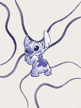 Komar Wandbild- Disney Lilo and Stitch Brave and Wild - Größe 30 x 40 cm - Poster, Kinderzimmer, Dekoration - gerollt ohne Rahmen