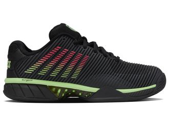 K-Swiss Herren Hypercourt Express 2 Tennis Shoe, Black Soft Neon Green Neon Lava, 41.5 EU